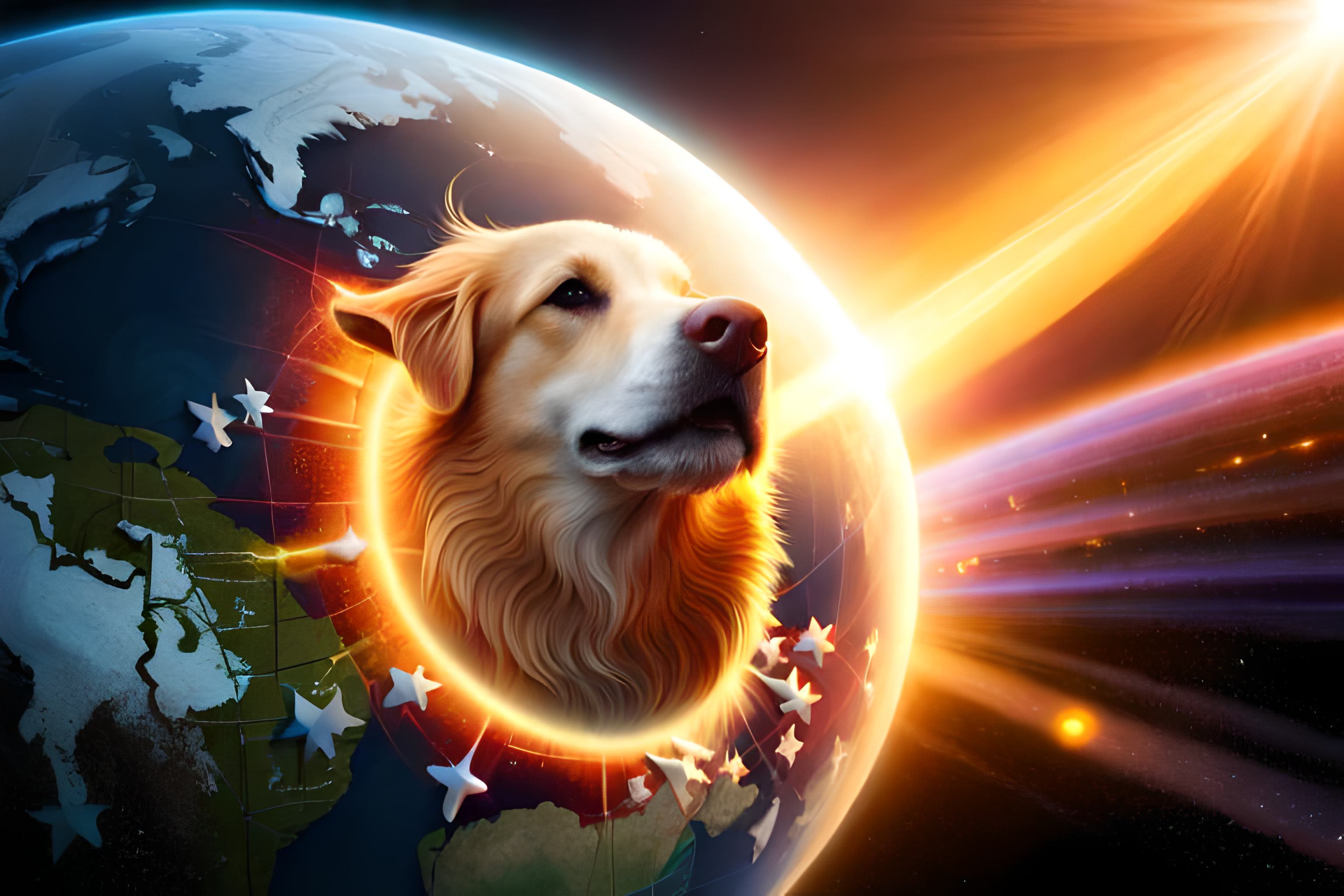 38 pictures: Dog play with planet earth by Batullio