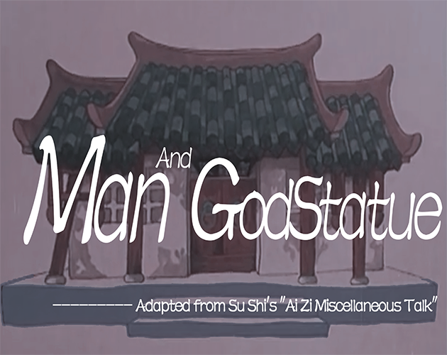 Man and God Statue by Dongsheng Sun
