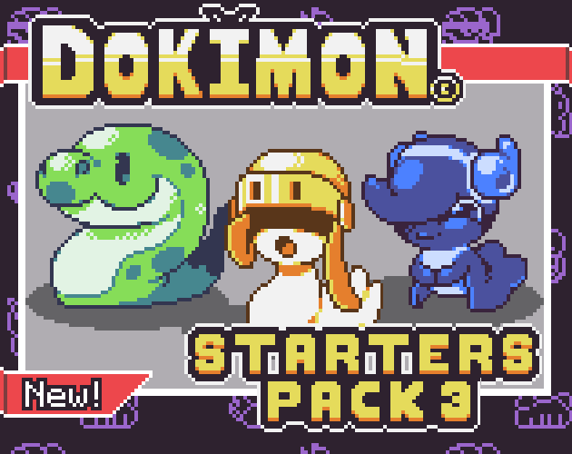 Just released a new Monster Pack for my "Dokimon", pokemon-like ...