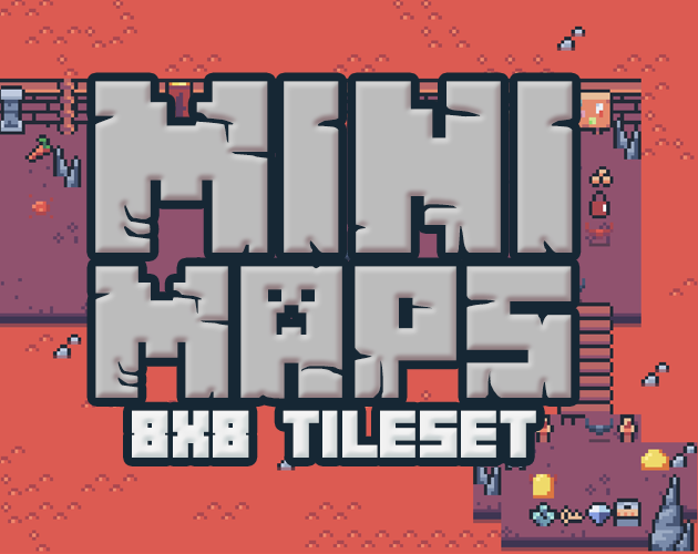 MiniMaps 8x8 Tileset by PixDoom