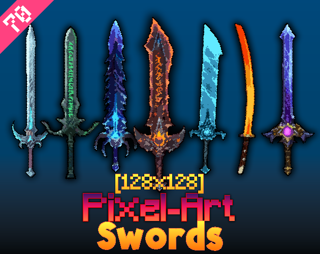 Pixel-Art Swords [Bundle] by King Game Assets