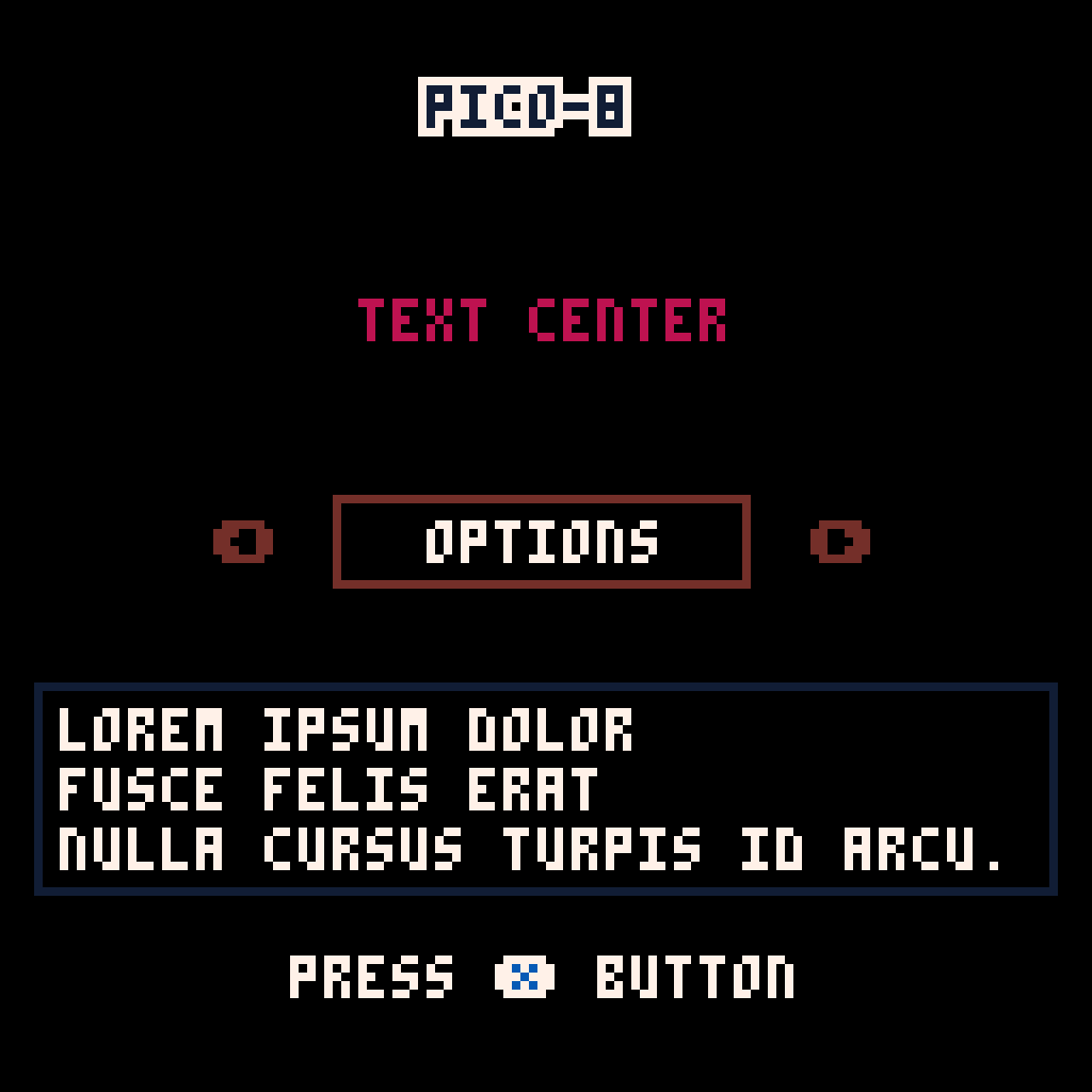 PICO-8 text by José Aular