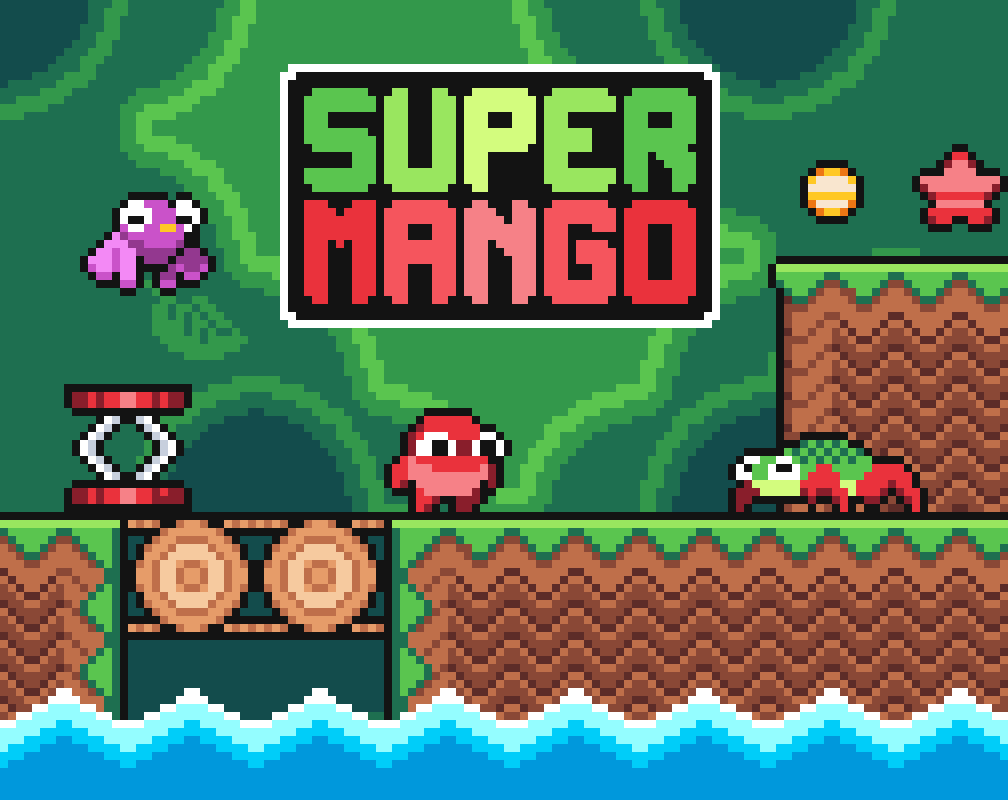 Super Mango - 2D Pixelart Platformer Asset Pack(16x16) by JuhoSprite