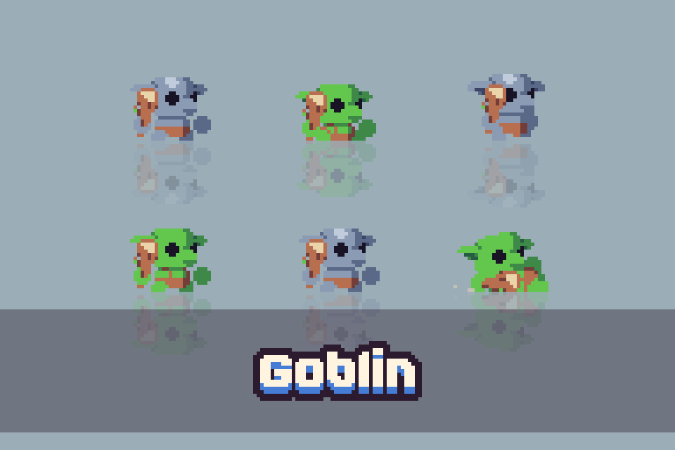 Goblin Animations Pixel Art 2D by Eduardo Scarpato