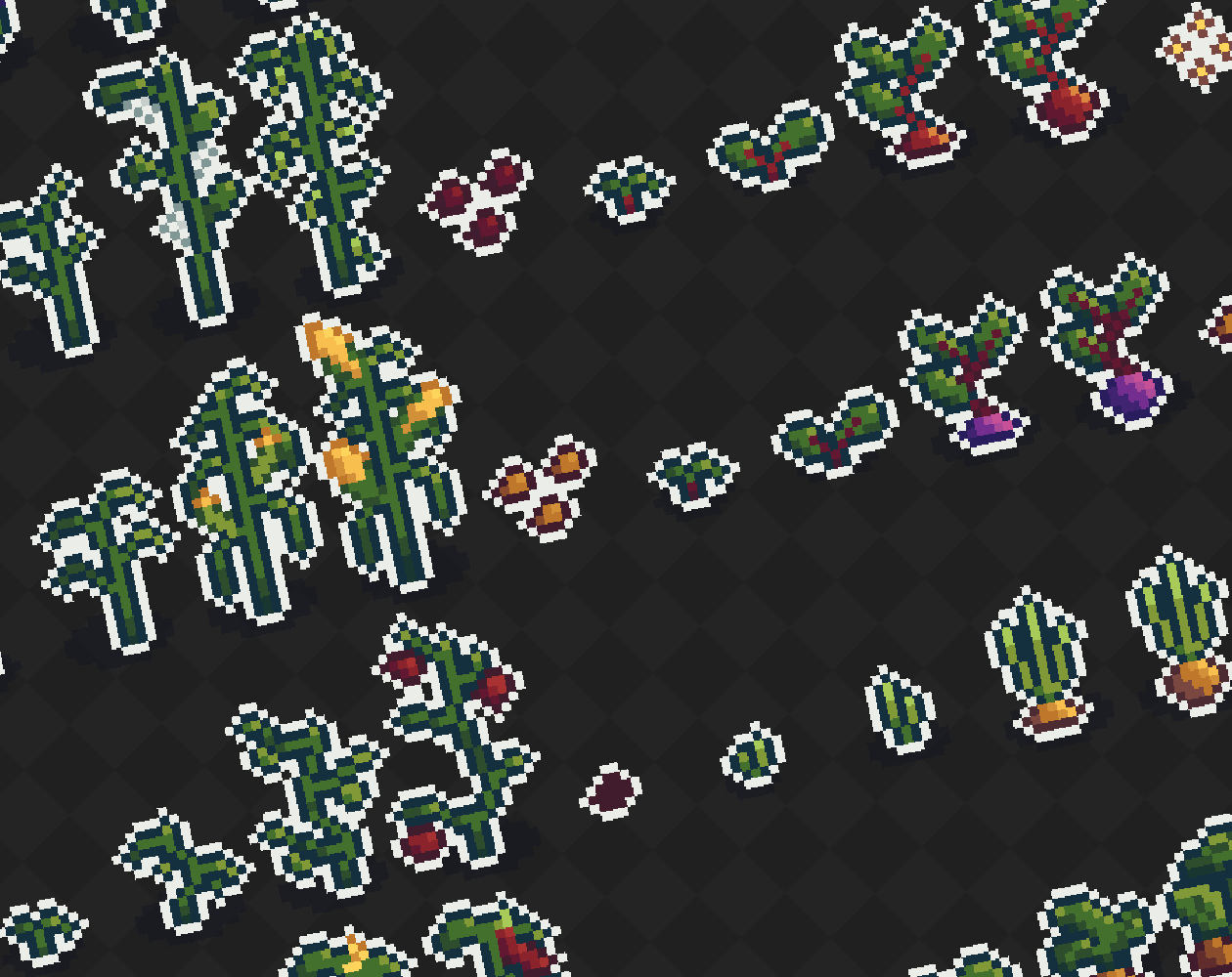 Pixel Vegetables - Buried Pack by OctoPyte