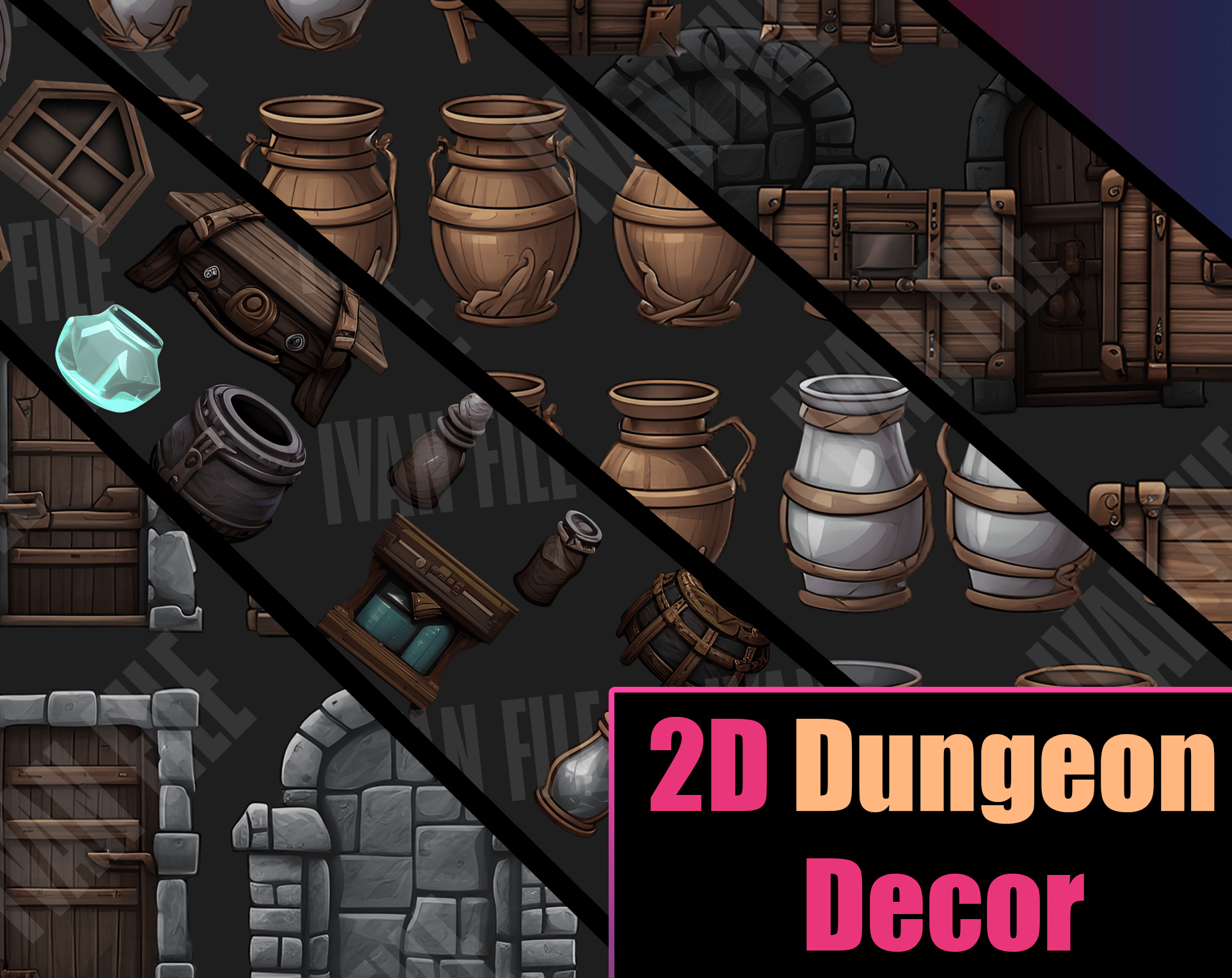 Immersive Dungeon Decor [HQ 2D Game Assets] by Ivan Notaha File