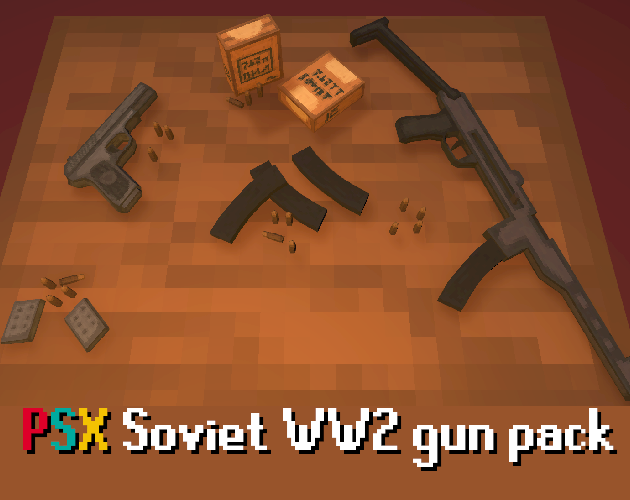 PSX-Soviet WW2 gun pack by Zirael Dev