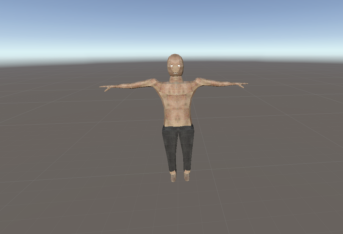 Low Poly Humanoid Monster With Texture by mouadM