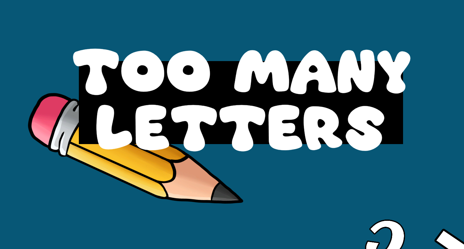 Too Many Letters by One2ManyHats for Bullet Hell Jam 2023 - itch.io