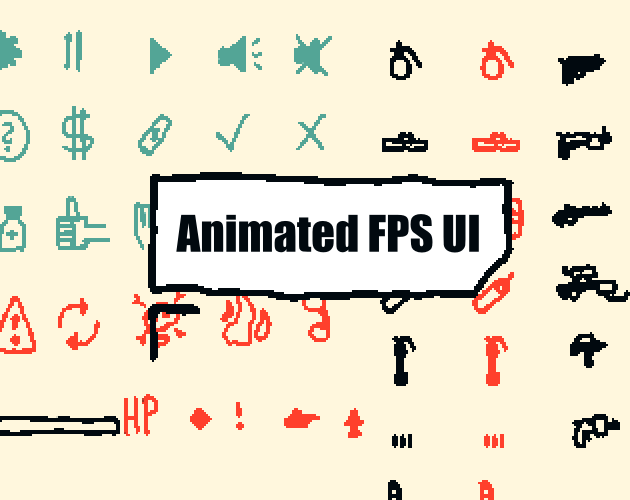Stylized FPS UI [Asset Pack] by Space Cat Studio