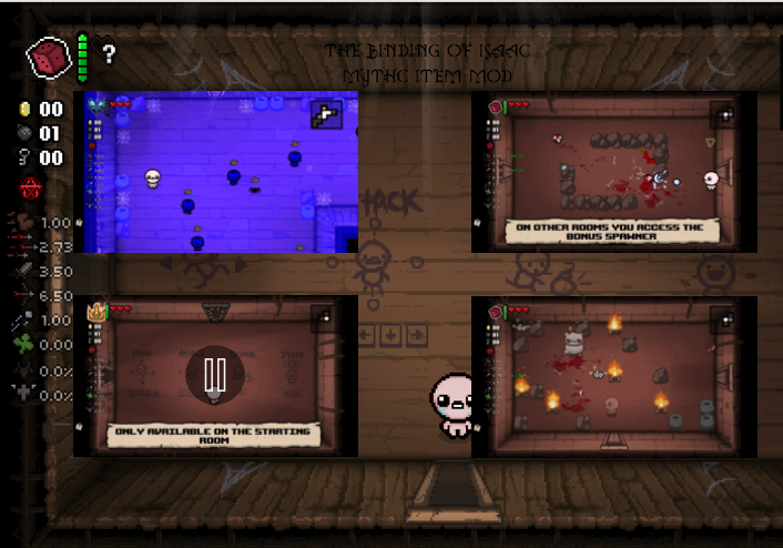 The binding of Isaac Mythic Item mod by Birox1er