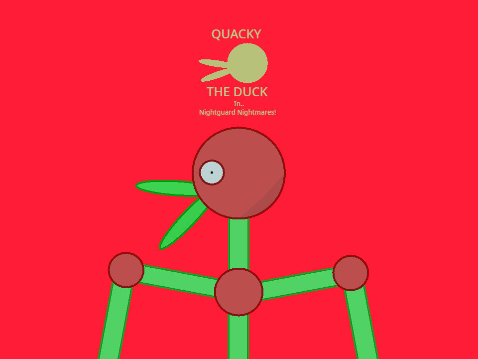 Quacky the Duck in Nightguard Nightmares! by AubreyOmori1