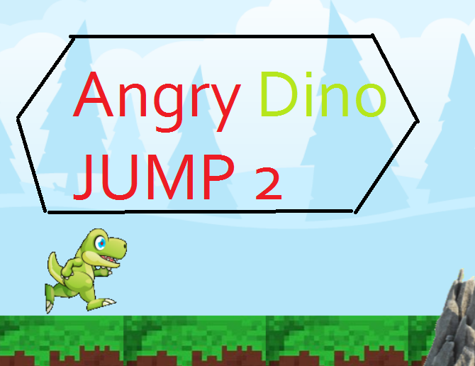 Angry Dino Jump 2 version 1.1 (environment Update) by Venomisgamedev