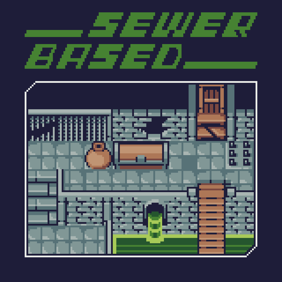 Small Sewer-based Dungeon Pixel Tileset by Nura Pixel