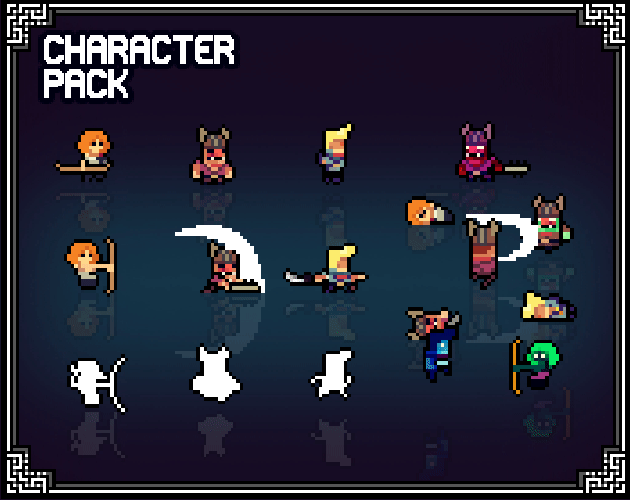 [CHARACTER PACK] RPG HEROES & ENEMIES (Animation Pack) by overboy