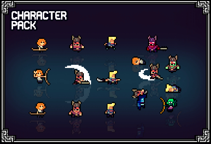 [CHARACTER PACK] RPG HEROES & ENEMIES (Animation Pack) by overboy