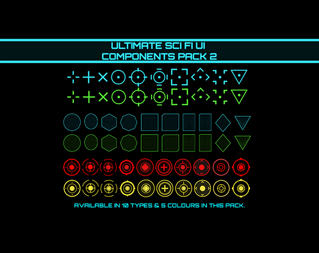 Ultimate Sci-Fi UI Components Pack 2 (Crosshairs, Joysticks & Minimaps ...