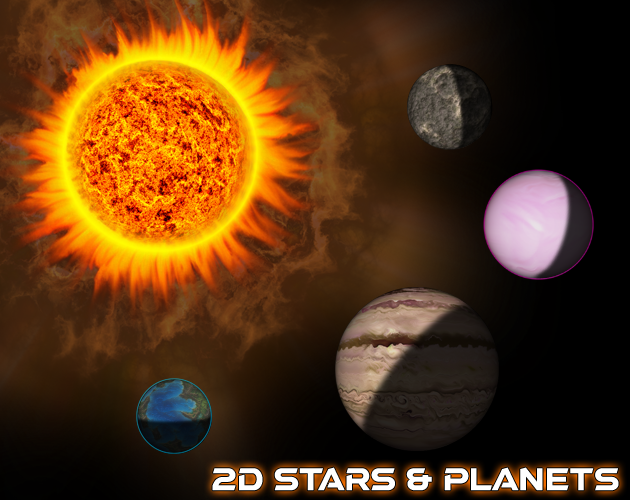 2D Stars and Planets - itch.io