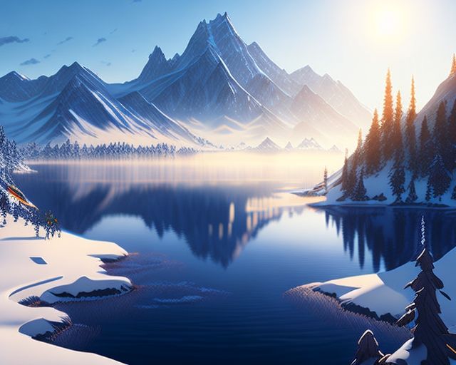Snow Lake Background Pack by Vina