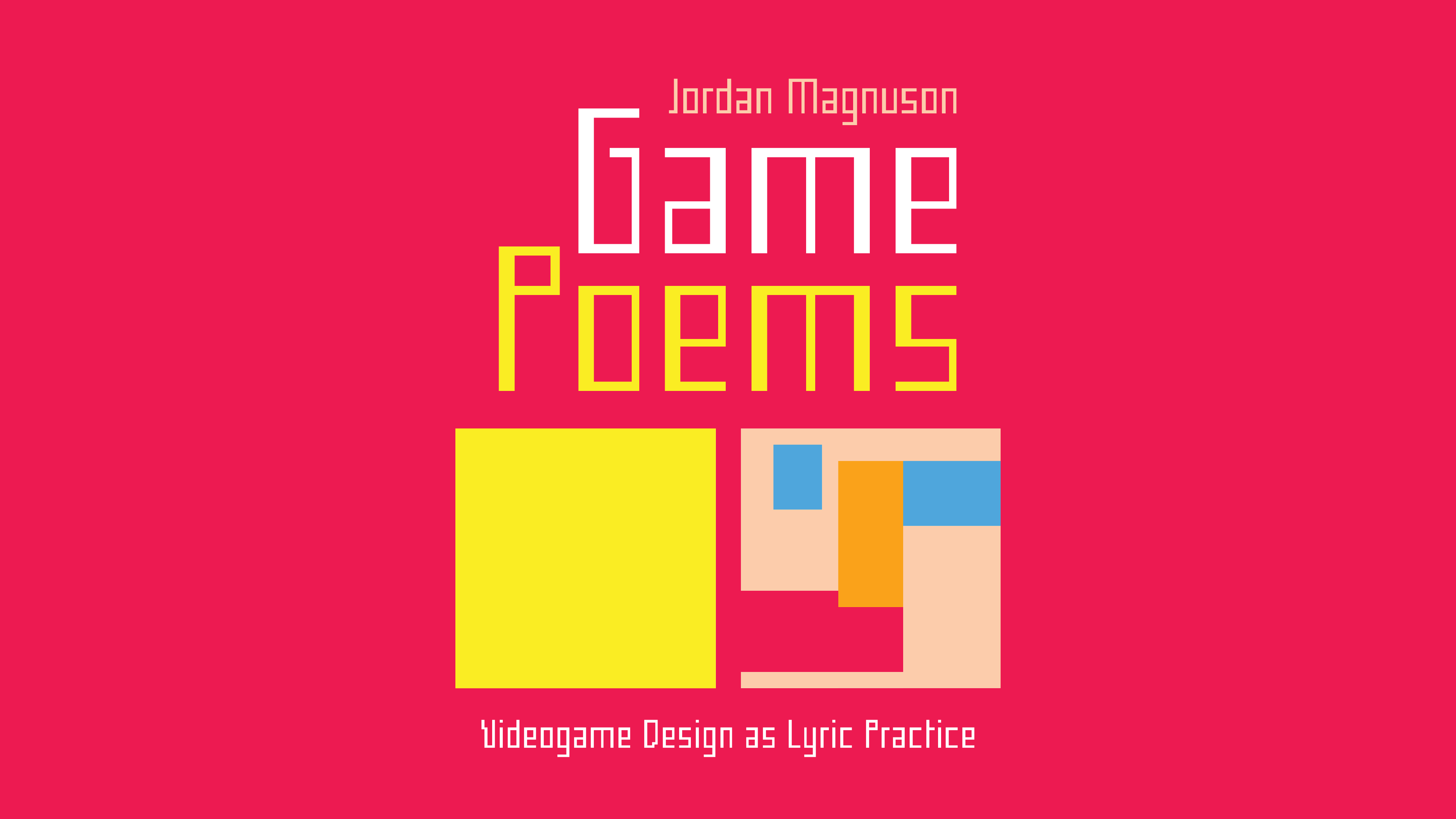 I wrote a book about making "Game Poems" - itch.io