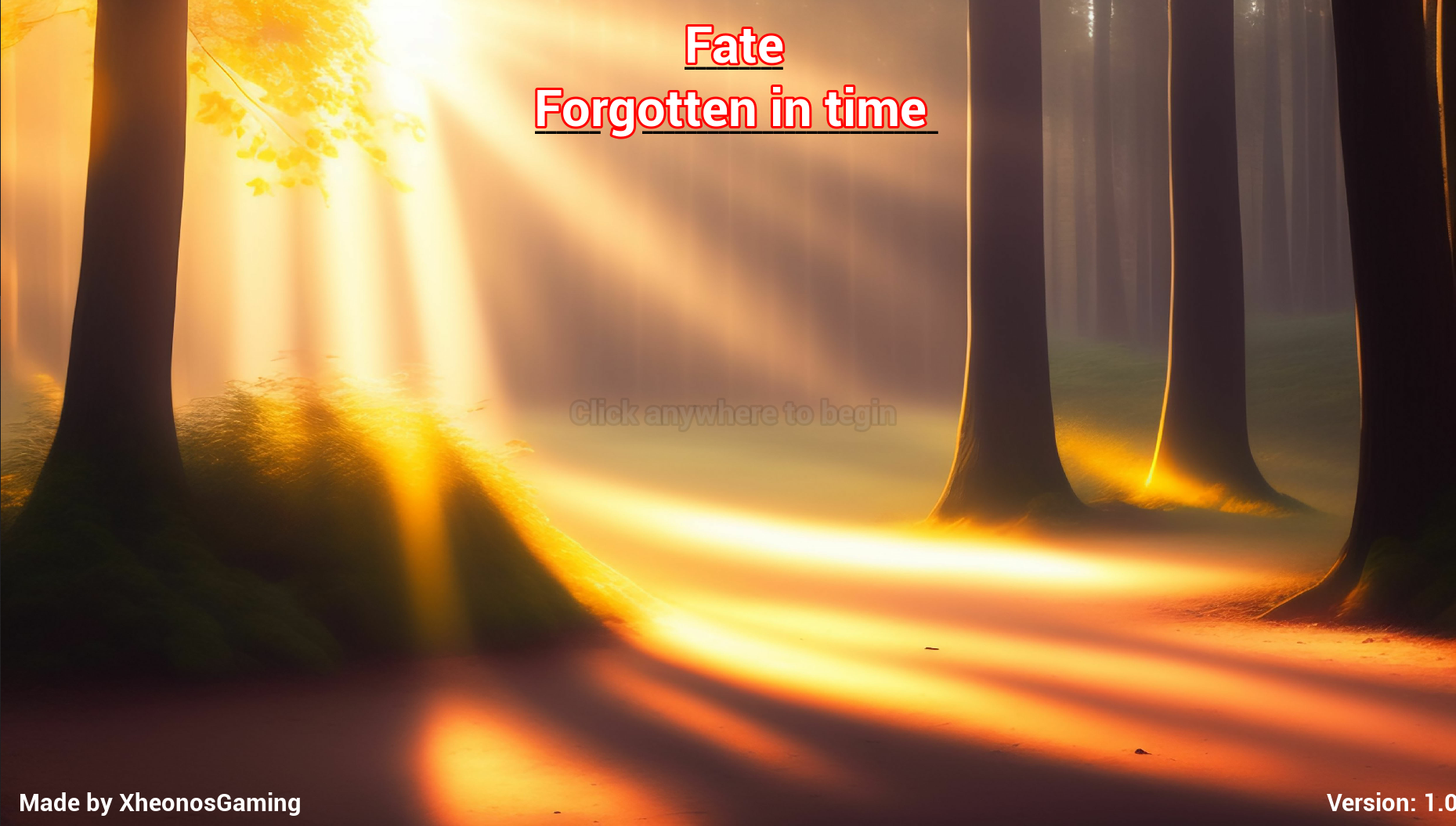 Fate/ Forgotten in time (College Project) by XheonosGaming