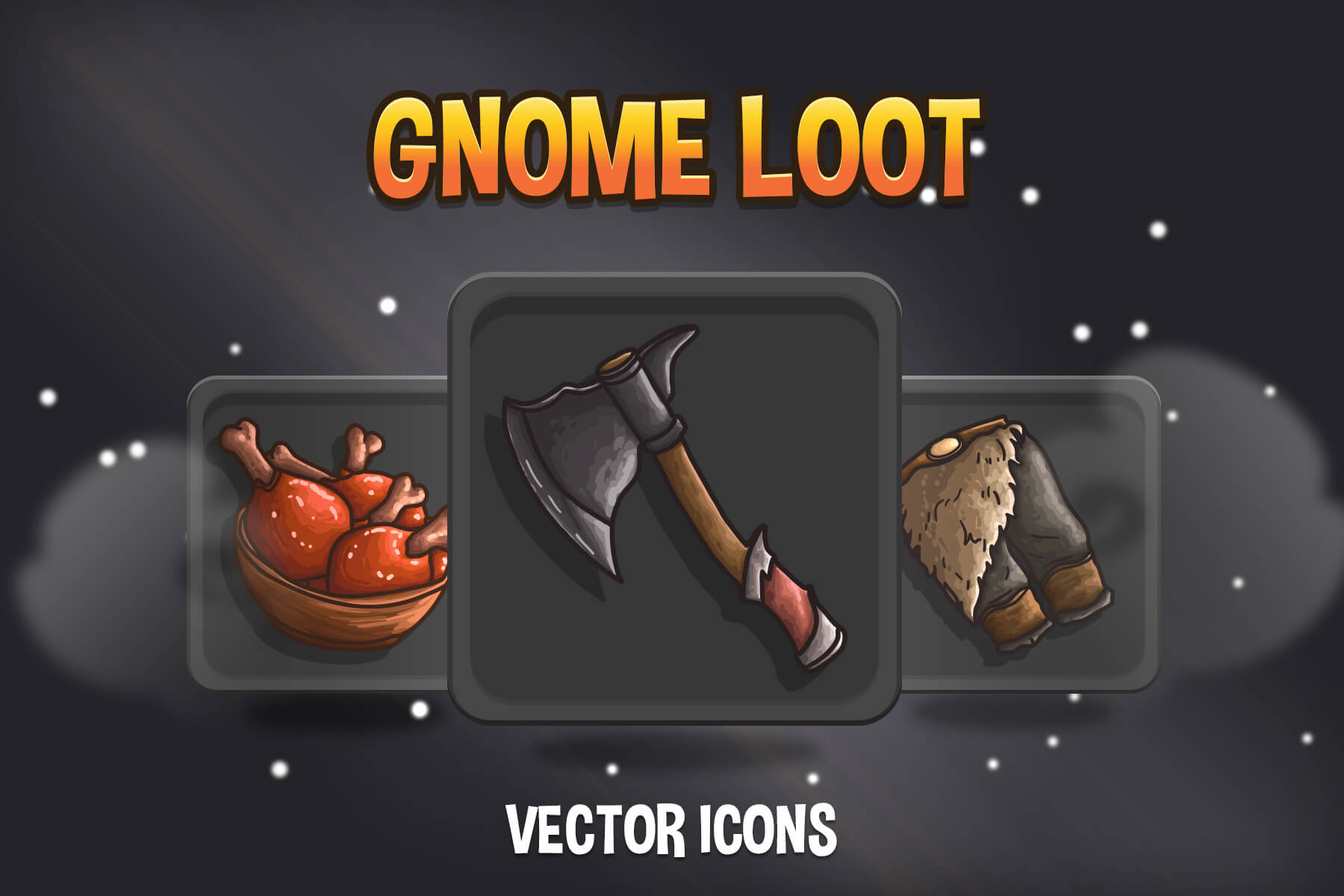 Gnome Loot RPG Icons by Free Game Assets (GUI, Sprite, Tilesets)