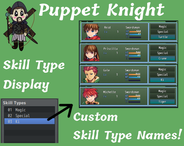 Puppet Knight - Skill Type Display by Puppet Knight