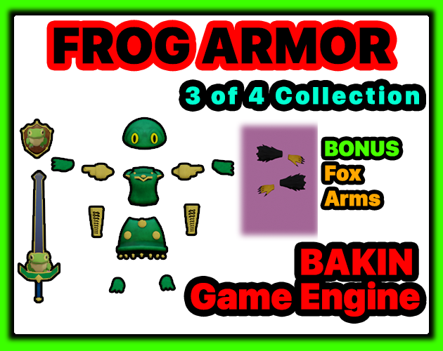BAKIN FROG armor set 3 of 4 by shizvayne