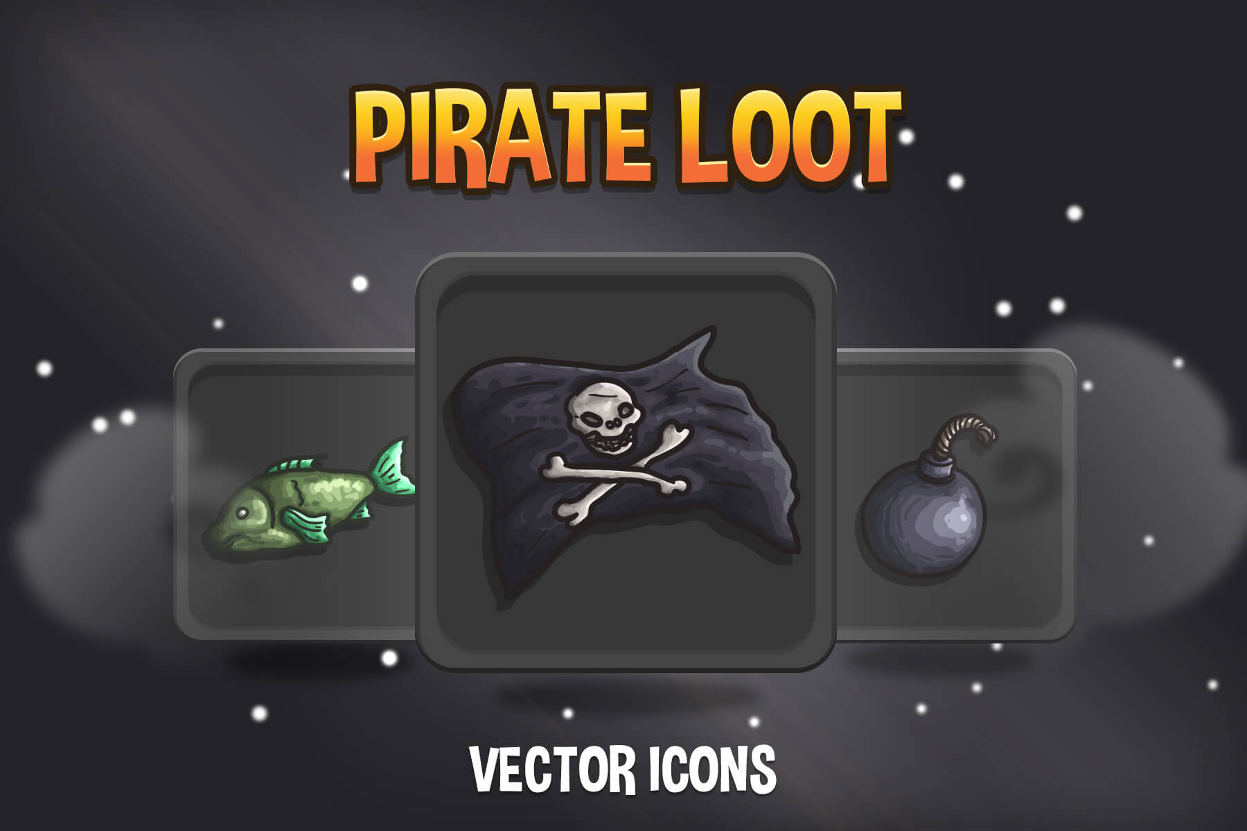 Pirate Loot Icons by Free Game Assets (GUI, Sprite, Tilesets)