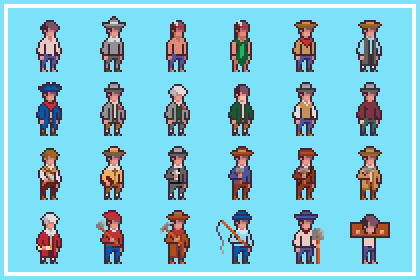 Pixel Characters by Masalimov Ilnur