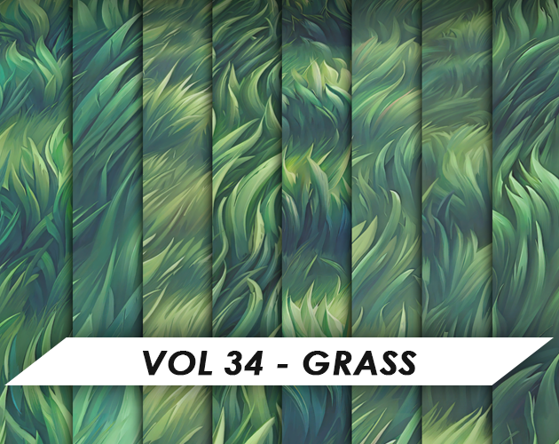 Stylized Textures - Vol 34 - Grass by oleekconder
