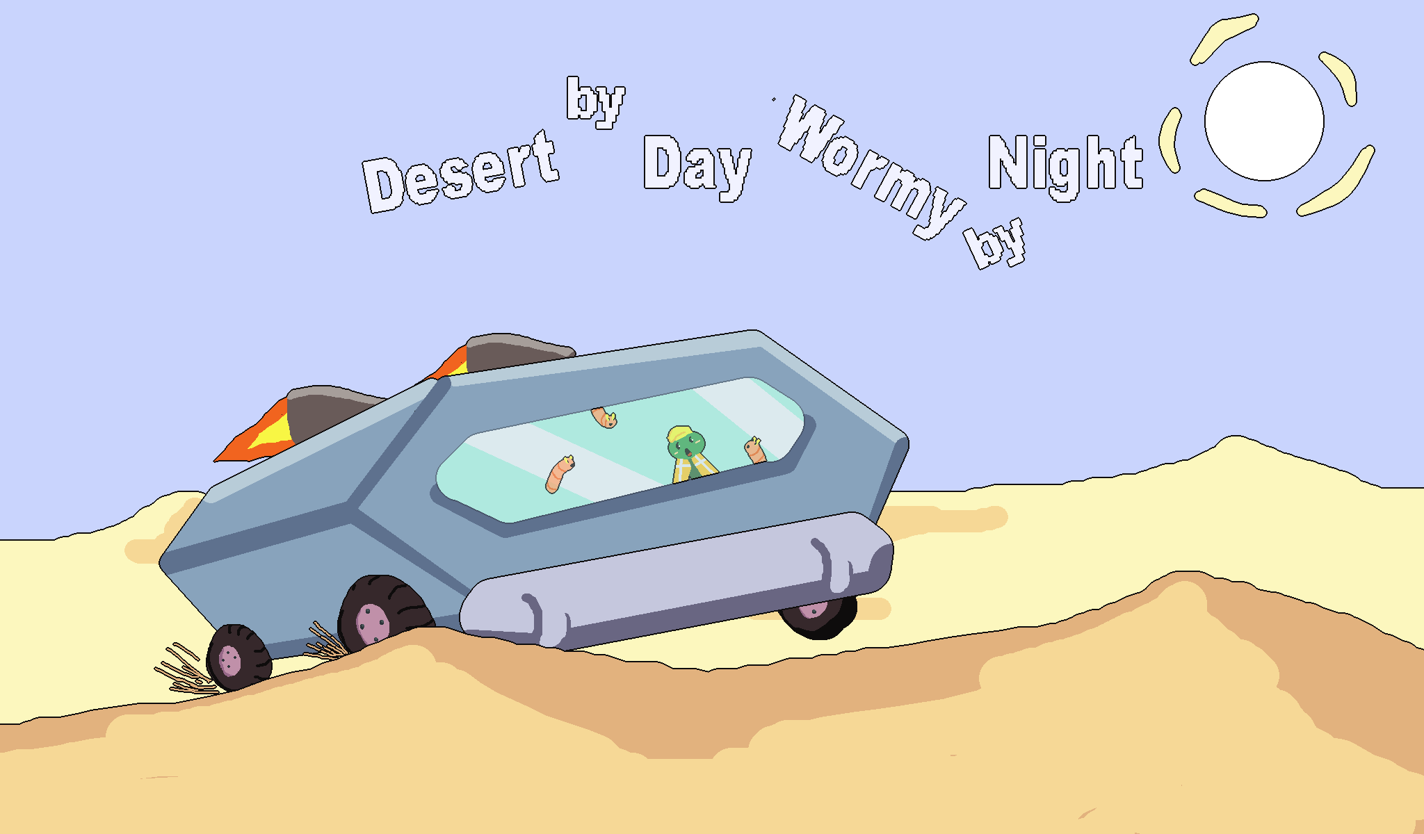 Desert Day Worm Night by Crabbit Slater
