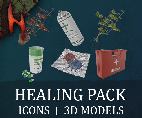 PSX Horror Healing Item Pack by RetroGig