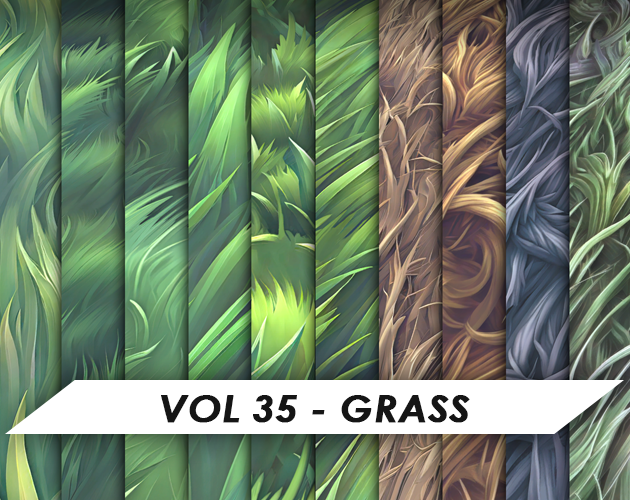 Stylized Textures - Vol 35 - Grass by oleekconder