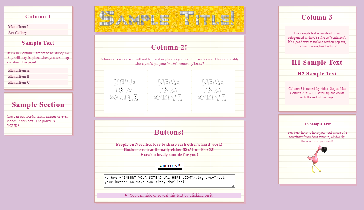 Index & Art Gallery Simple HTML Template! by roguecentaur