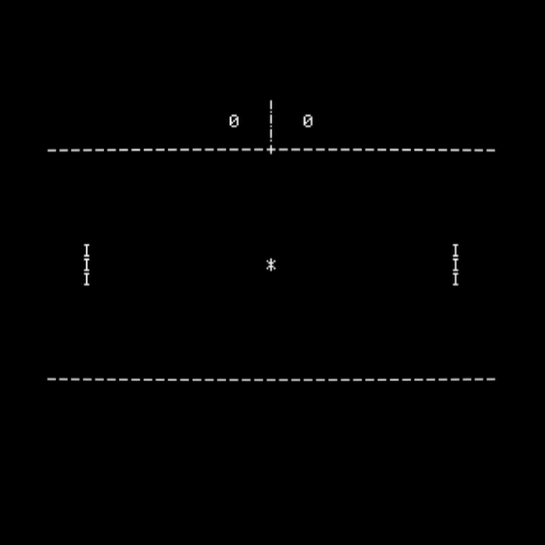 APPLESOFT BASIC - PONG by Anton Simmerle for ASCII Game Jam 2023 - itch.io
