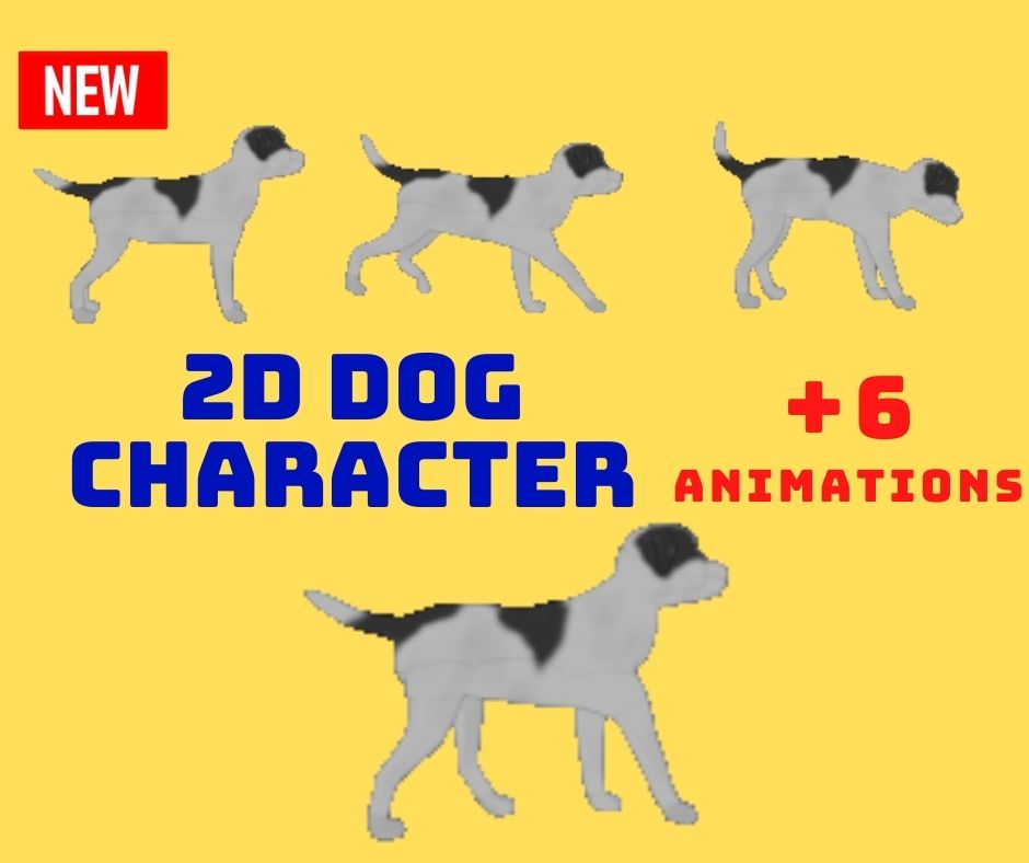 2D Dog Character by styloo