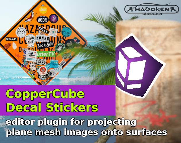CopperCube Decal Stickers by HADOKEN RECORDS