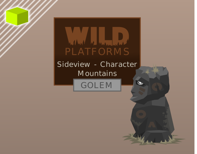 Wild Platforms - Game Kit - Golem Character by 2DPIXX