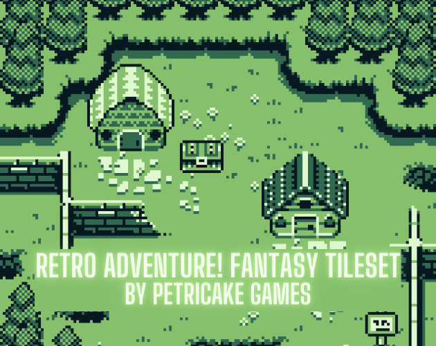 Retro Adventure! Fantasy Tileset by PetricakeGames