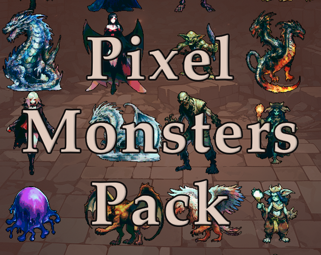 RPG Pixel Monsters Assets by MasuOne