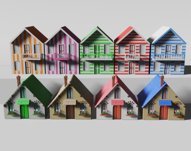Low Poly House Pack by BlenderVoyage