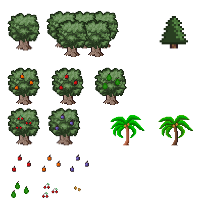 2D Tree Pixel Art by NinaPixelArt