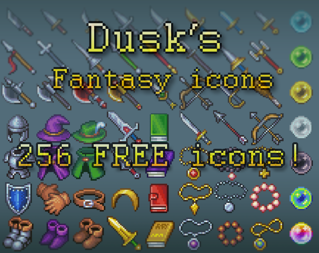 Dusk's Fantasy Icons (24x24) by Dusk Games