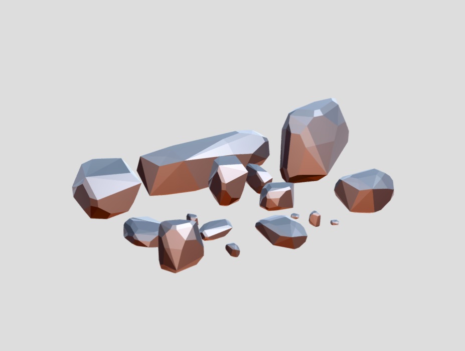 simple low poly rocks by Trockk