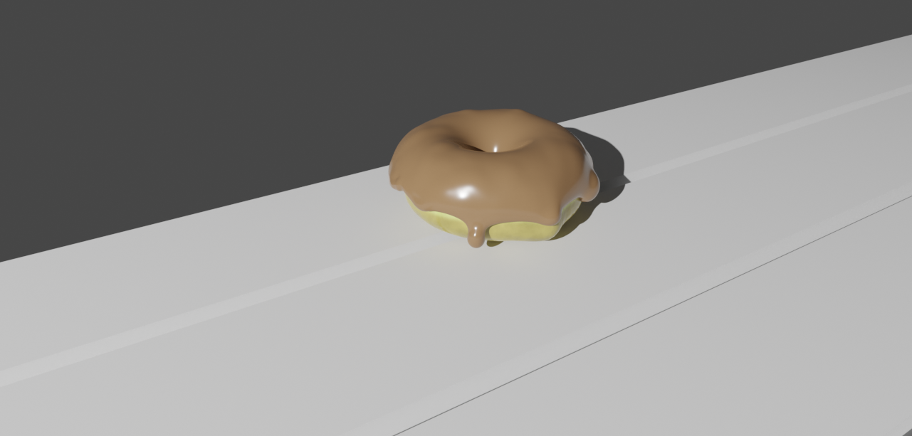 3D Chocolate Donut by Oneishword