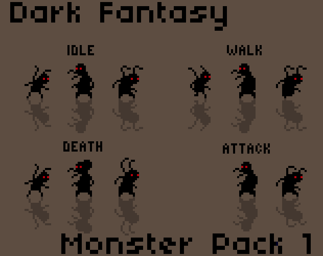 Dark Fantasy Monster Pack 1 by zneeke
