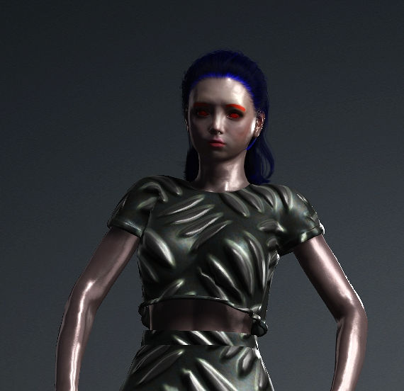 RobotGirl FREE for Unreal Unity and Blender by repeatloader