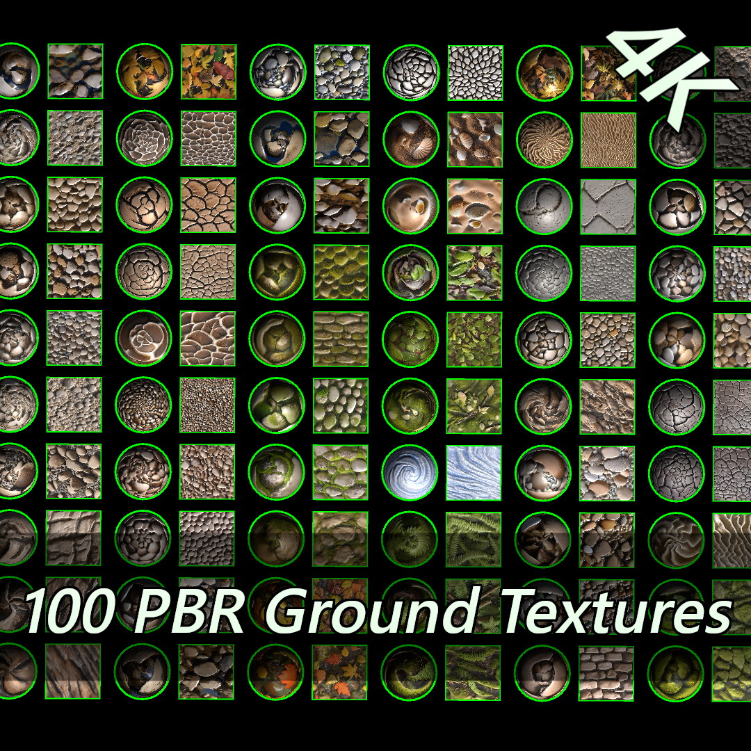 4K PBR Materials: 100 ground materials by CaptainCatSparrow