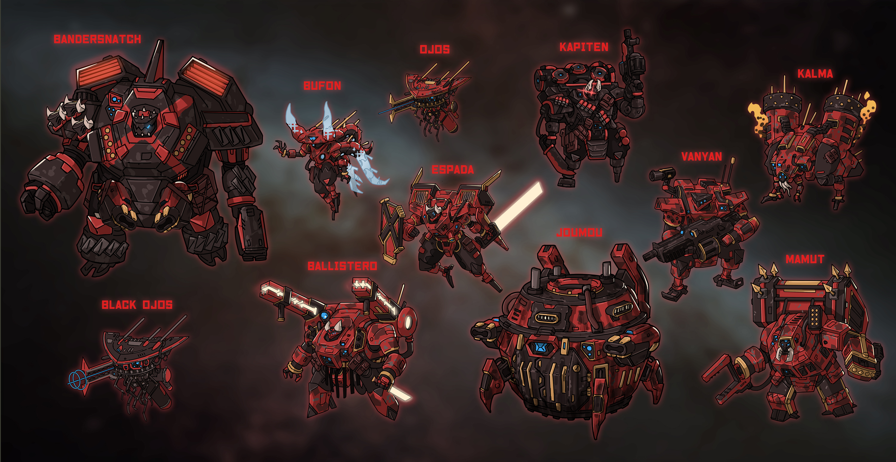 Mech Tokens - Marauders by Naruga